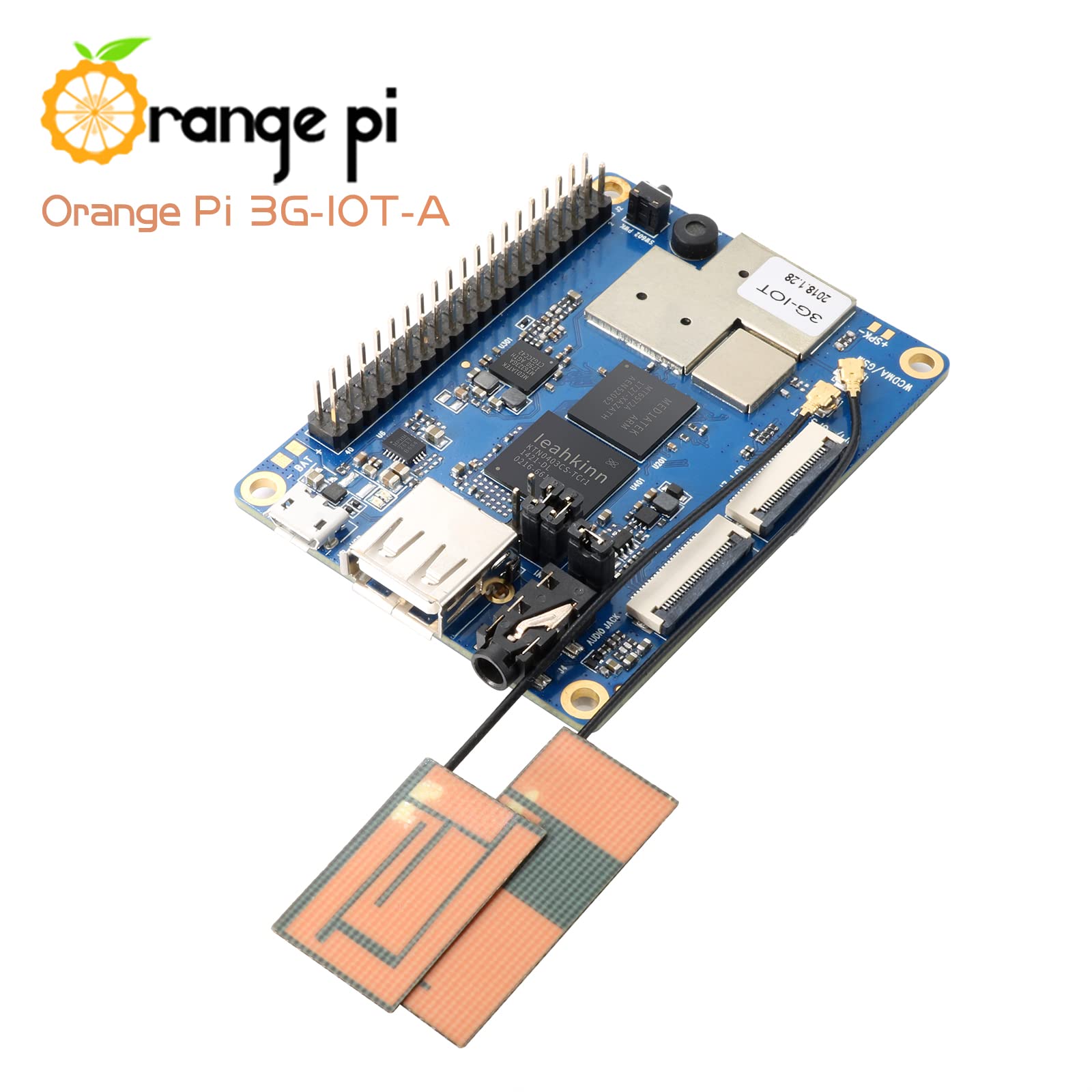 Orange Pi 3G-IOT-A 256MB Dual Core Open Source Single Board Computer, Mini PC Microcontroller Run Android 4.4 Image (Pi 3G-IOT-A 256MB)