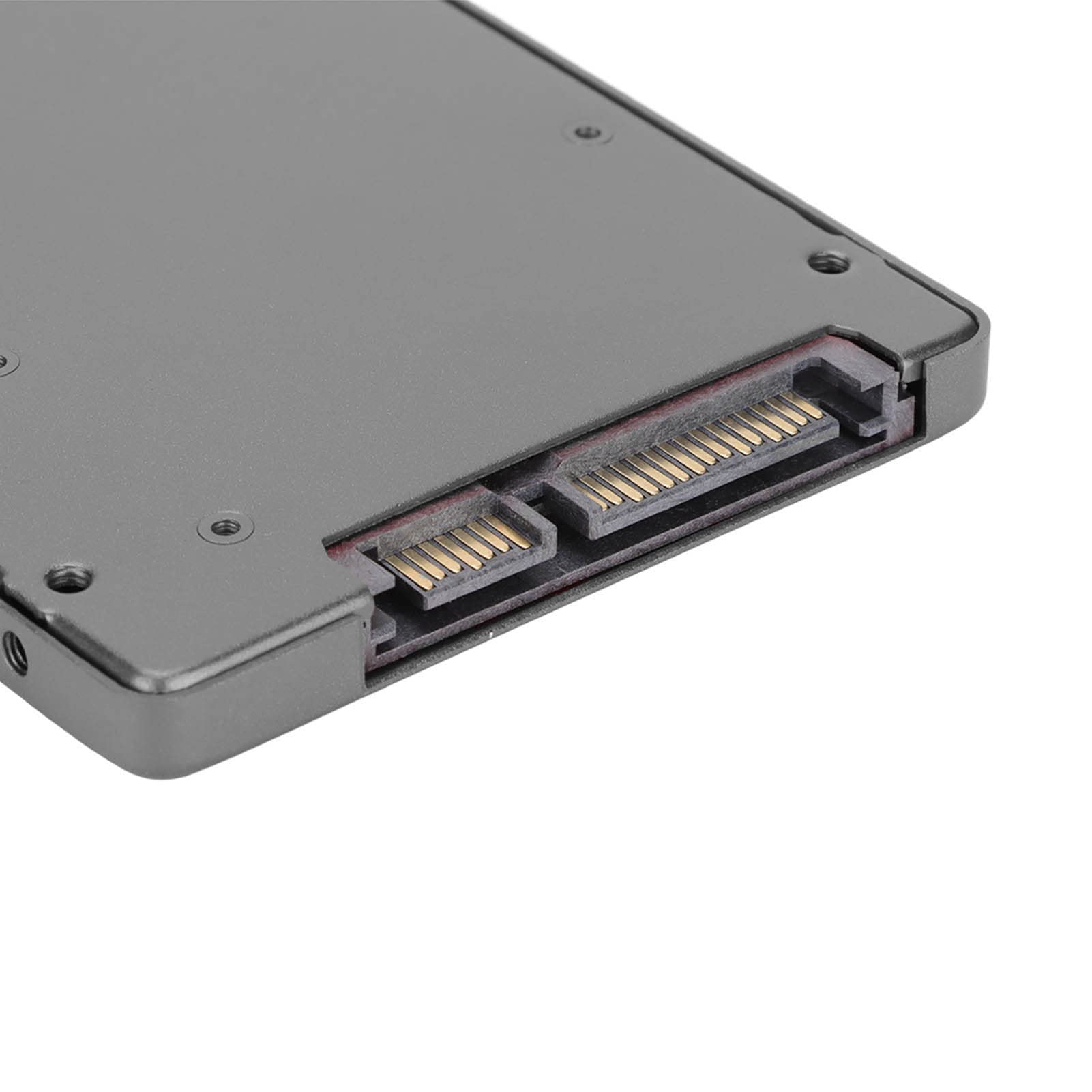 MSATA to SATA3.0 Hard Drive Adapter Card Aluminum Alloy SSD Adapter Enclosure Ultra Thin Stable Durable Lightweight for Office, Home and PC (Gray)