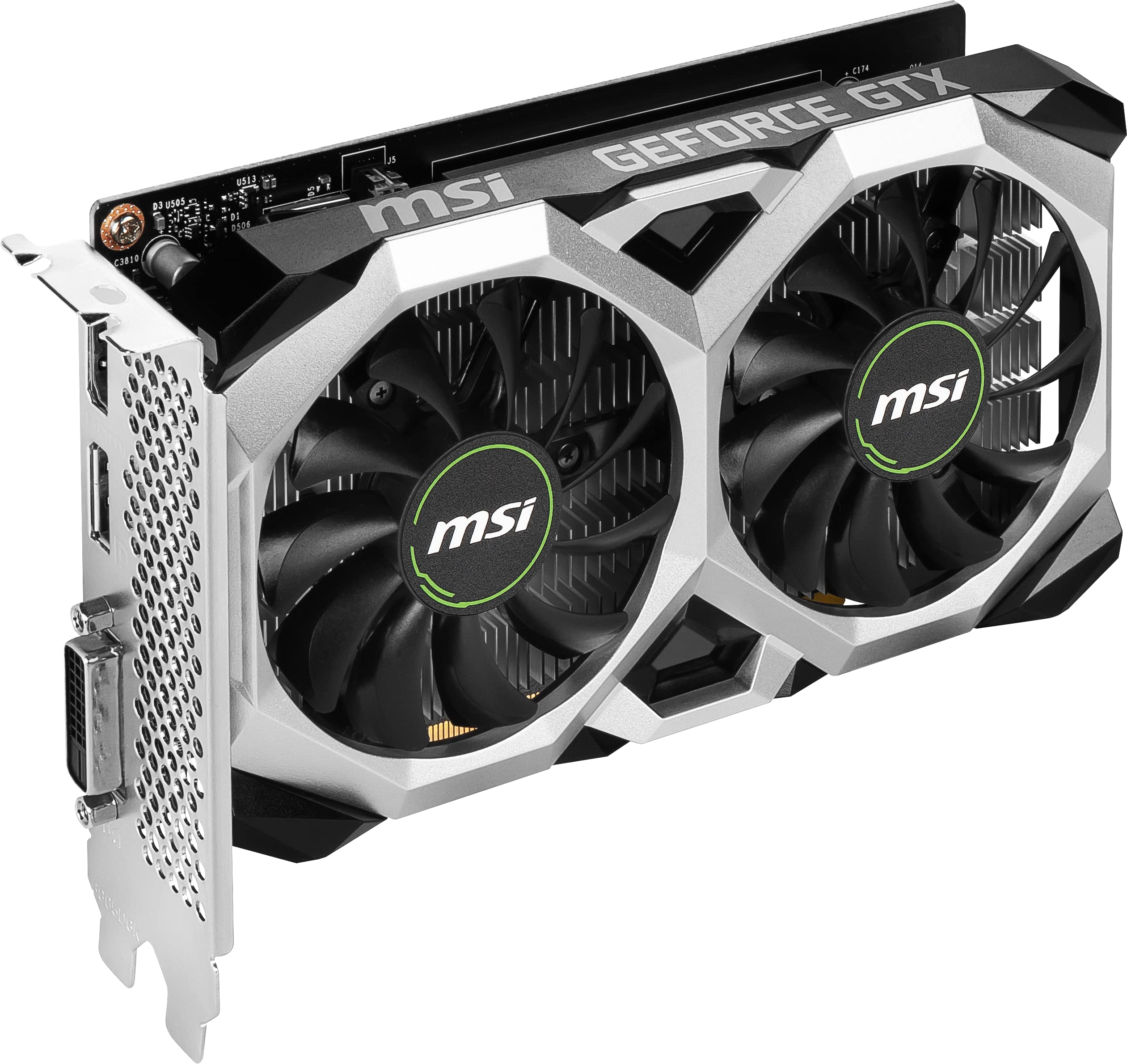 MSI Gaming GeForce GTX 1630 4GB GDRR6 64-Bit HDMI/DP/DVI Dual Fan OC Graphics Card (GTX 1630 Ventus XS 4G OC)