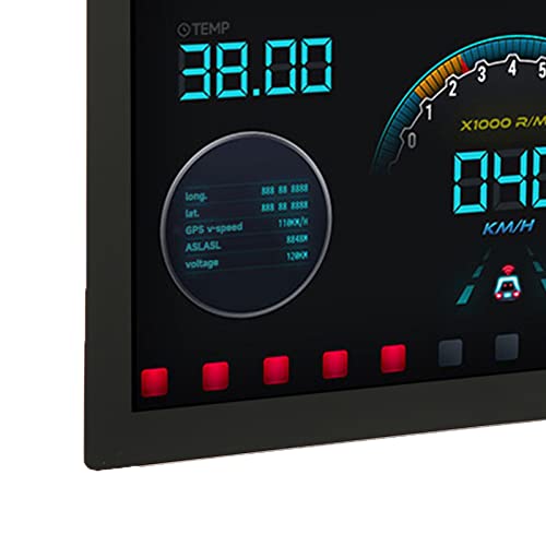 KUIDAMOS Capacitive Touch Screen, Touch Screen Monitor High Color Gamut 1024x600 for Consumer Electronics for Electronic Sentry