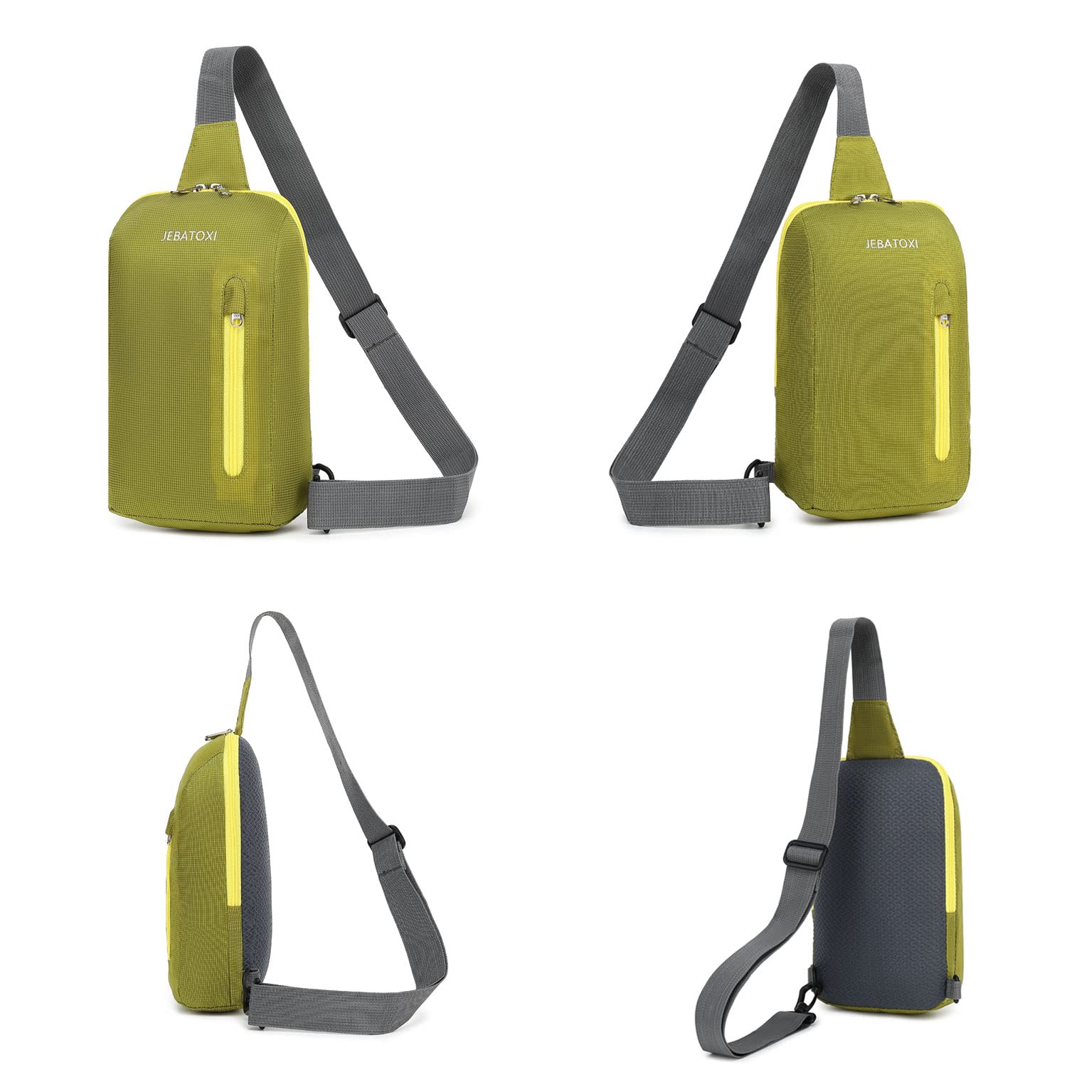 JEBATOXI UltraLight Crossbody Sling Backpack Sling Bag Travel Hiking Chest Bag Daypack