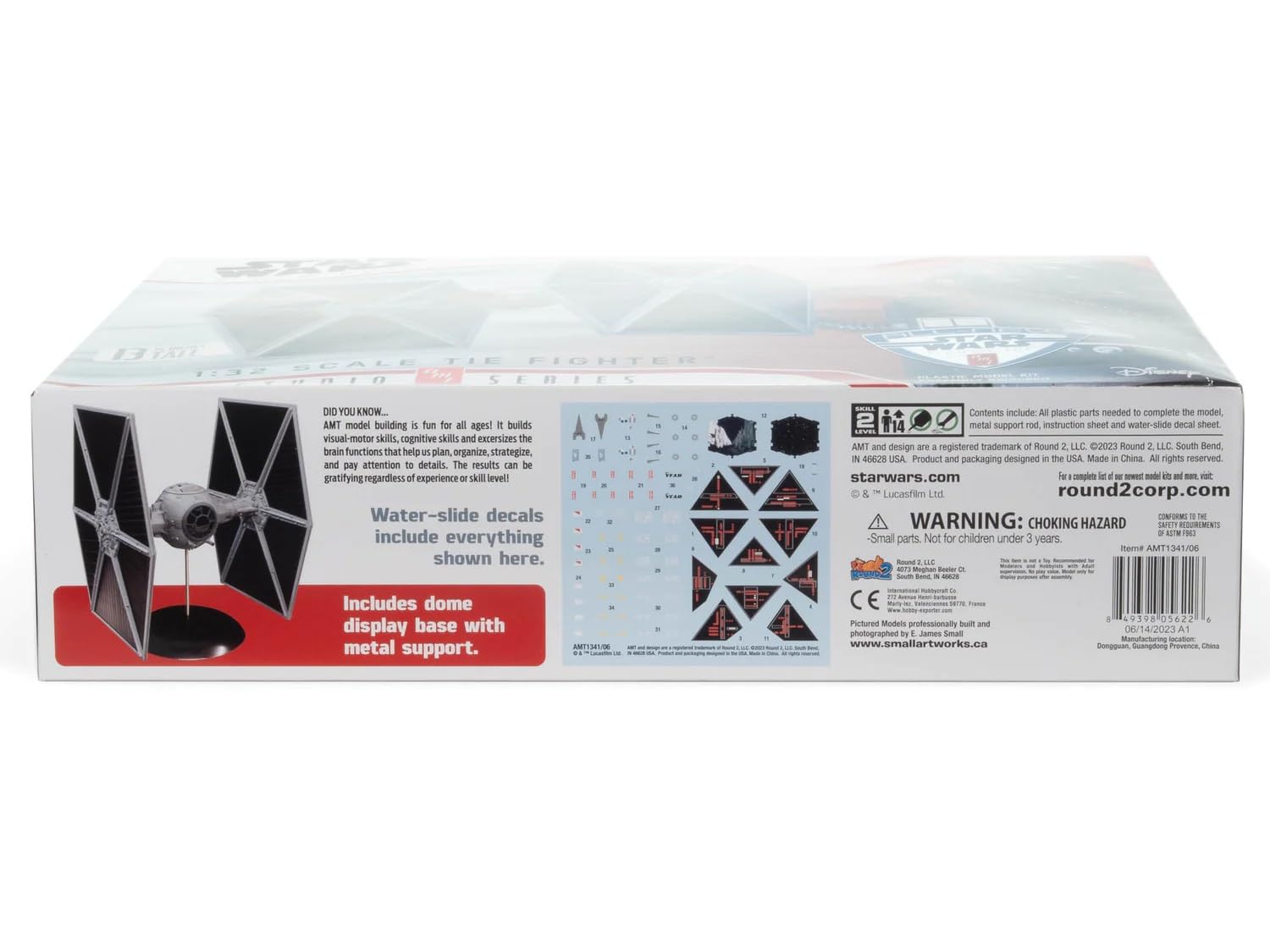 Skill 2 Model Kit Tie Fighter Episode IV β A New Hope (1977) Movie 1/32 Scale Model by AMT AMT1341