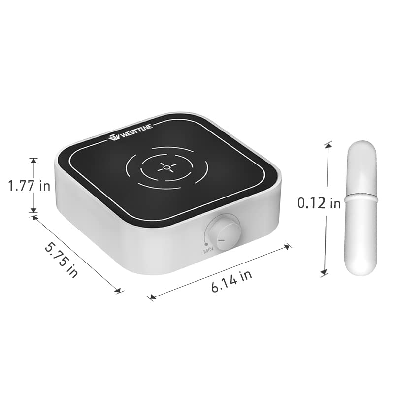 Magnetic Stirrer with Stirrer Bar,WEST TUNE Magnetic stir Plate 350~3000RPM and Mini Magnetic Mixer Stirrer Max Stirring Capacity 3000ml，Lab Stirrer