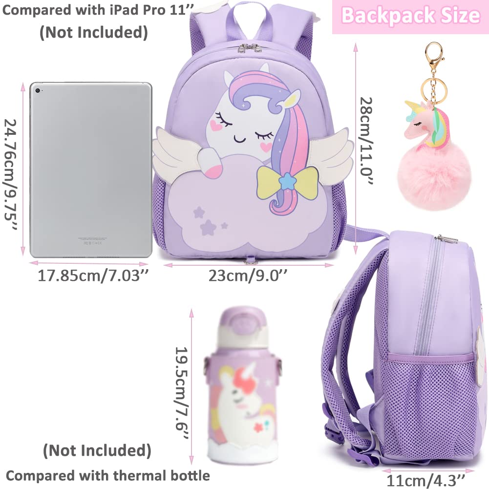 Meisohua Little Girls Backpack Water Resistant Toddler Backpack with Leash Mini Harness Backpack for Girls Children Preschool Backpack