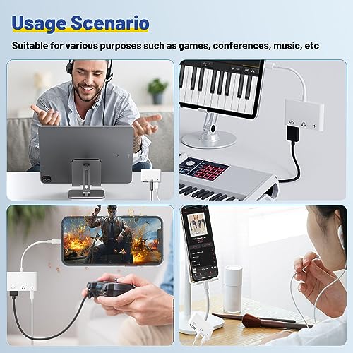 PNBACE USB C to USB Adapter 3 in 1 USB C to 3.5mm Audio Adapter for iPad USB Adapter