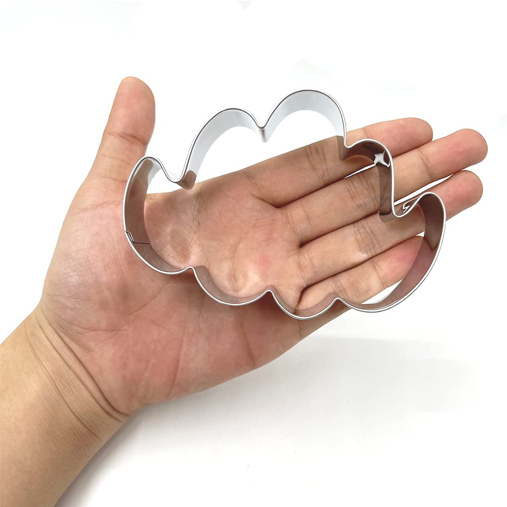 LILIAO Party Paper Confetti Cookie Cutter - 4.2 x 2.9 inches - Birthday Biscuit Fondant Sandwich Bread Mold Cutters - Stainless Steel - by Janka