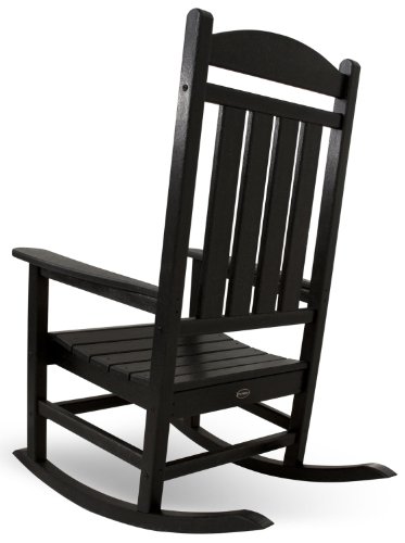 POLYWOOD R100BL Presidential Rocking Chair, Black