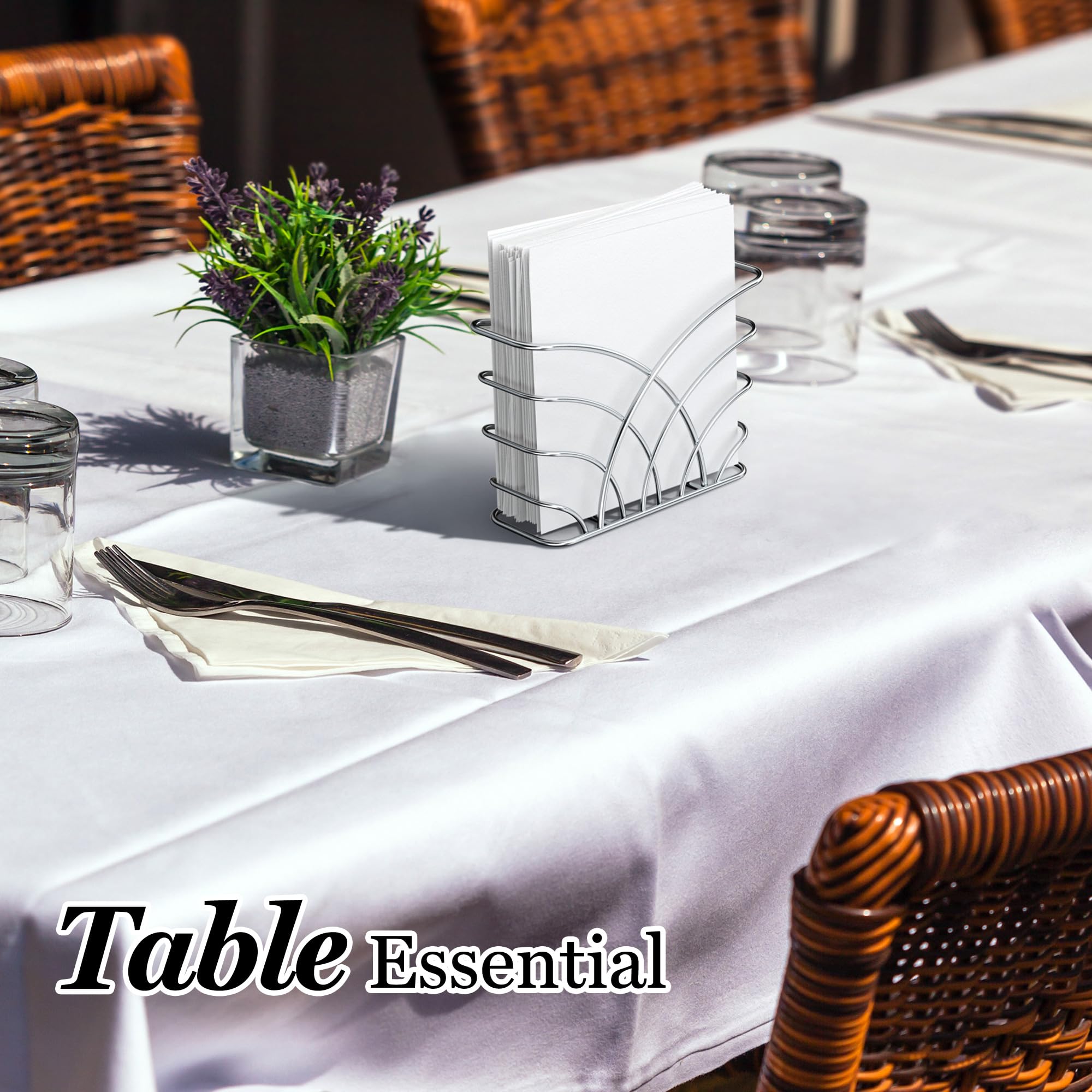 LEVIMETREE Gold Napkin Holder for Table - Stainless Steel Napkin Holders for Kitchen, Napkin Holders for Paper Napkins, Modern Serviette Holder Tissue Dispenser, Modern Napkin Holder for Table