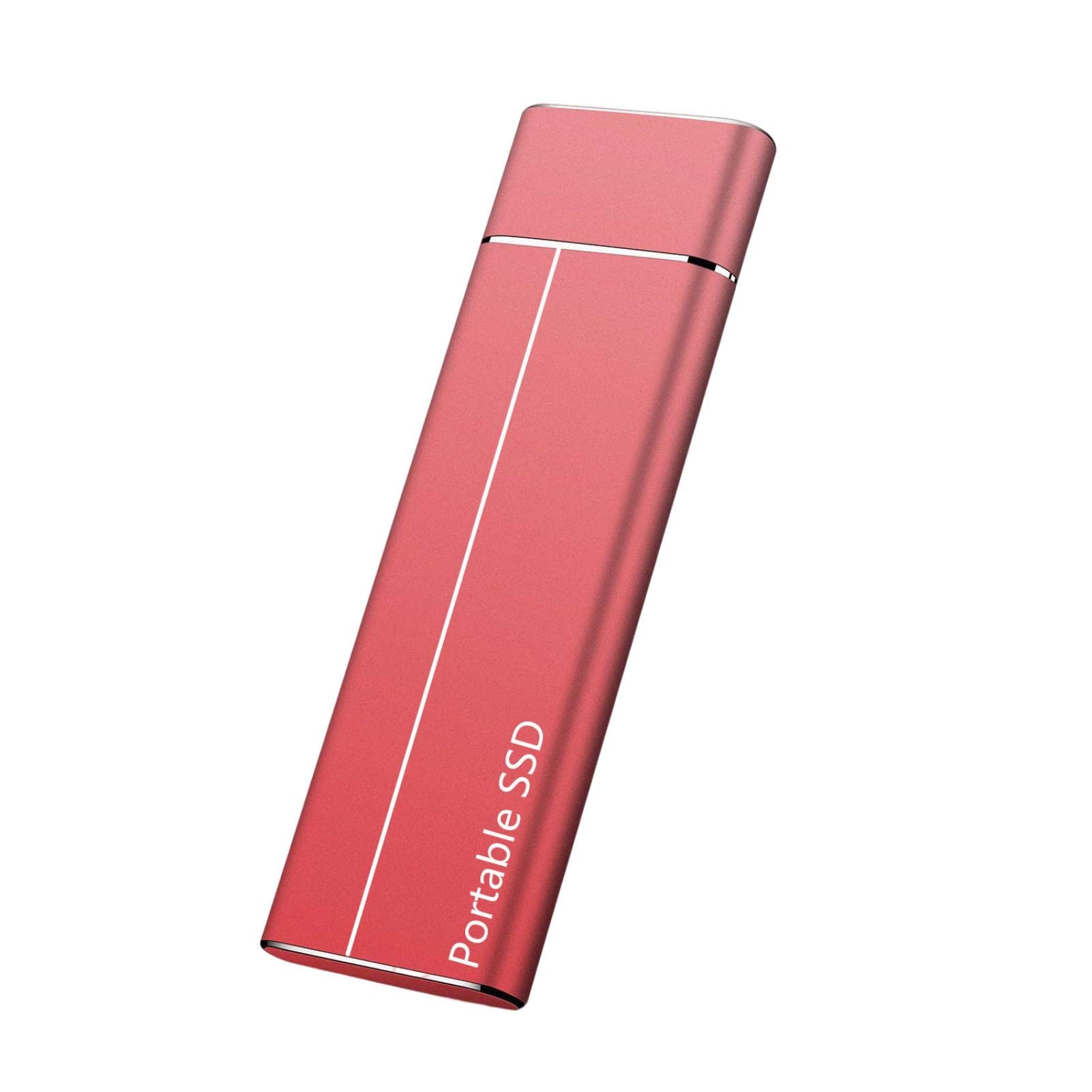 Mobile Solid State Drive Data Storage High Speed Transfer Mobile Solid State Disk Memory Device Computer Accessories Red C