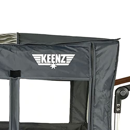 Keenz Outdoor All Weather Wind Cover and UV Protector with Windows and Zipper Enclosure for 7S Push Pull Storage Wagon Stroller, Gray