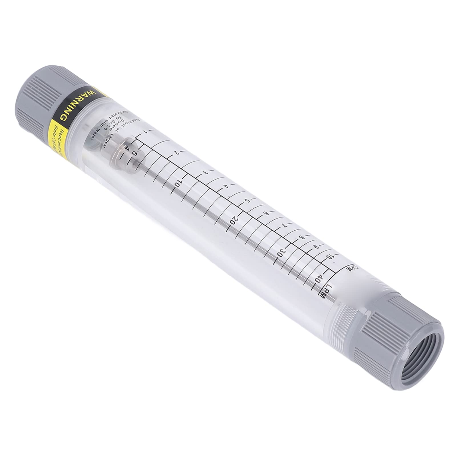 Liquid Flow Meter, Accuracy Flowmeter Tube Type Durable Acrylic 1-10GPM for Factory