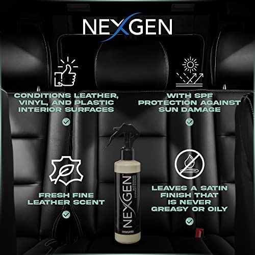 Nexgen Interior Conditioner β Condition Leather, Vinyl, and Plastic Interiors β Non-Greasy Satin Finish for Car Interiors and More (8 OZ)
