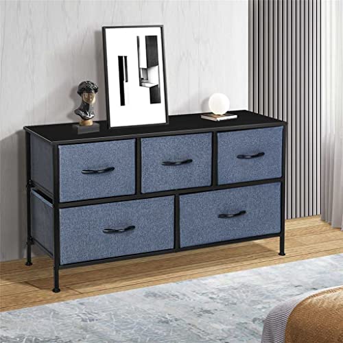 SEASD 5 Tiers Storage Drawers Living Room Furniture 5 Bin Bedroom Organizer Nightstand Closet Home Storage Drawers Clothes Storage