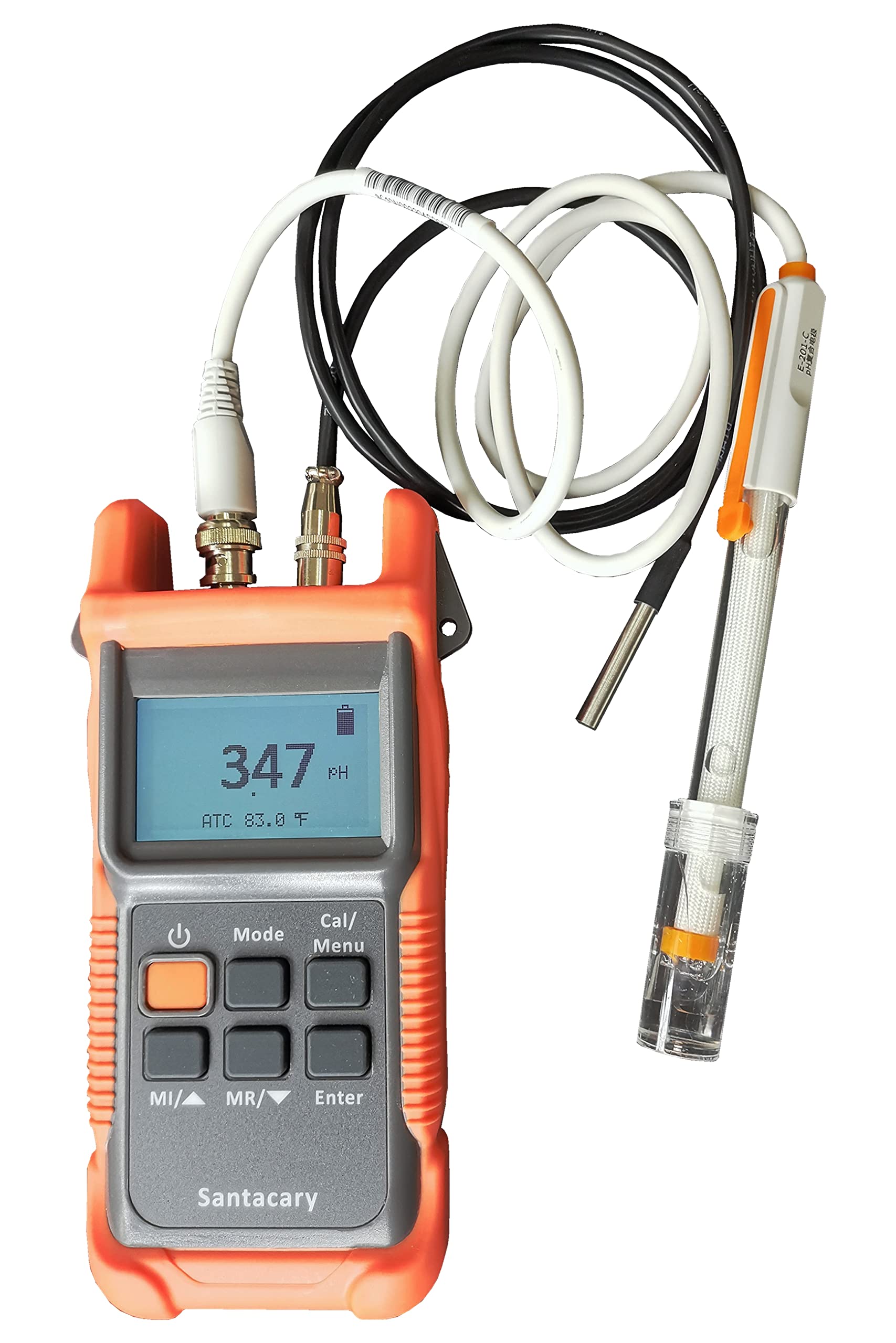 pH Meter, 0.01 pH Accuracy, 0-14.00 pH Measuring Range, 1 to 3 Points Calibration for Precise pH Measurement, Portable