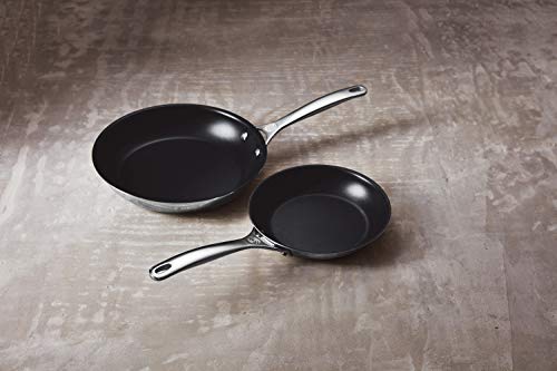 Le Creuset Tri-Ply Stainless Steel 2 pc. Nonstick Fry Pan Set (8" Fry Pan & 10" Fry Pan)