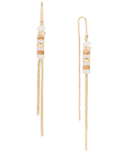 Lucky Brand Threader Earrings, Gold, One Size