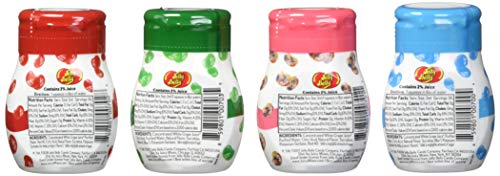 Jelly Belly Drink Mix - Variety Pack 4 Bottles, Naturally Flavored Water Enhancer, Sugar Free, Zero Calorie, Makes 96 Drinks