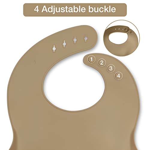 mutualproducts - Baby Feeding Set 10-Piece | Baby Led Weaning Utensils Set Includes Suction Bowl and Plate, Baby Spoon and Fork, Sippy Cup with Straw and Lid | Baby Feeding Supplies Set (B-Beige)