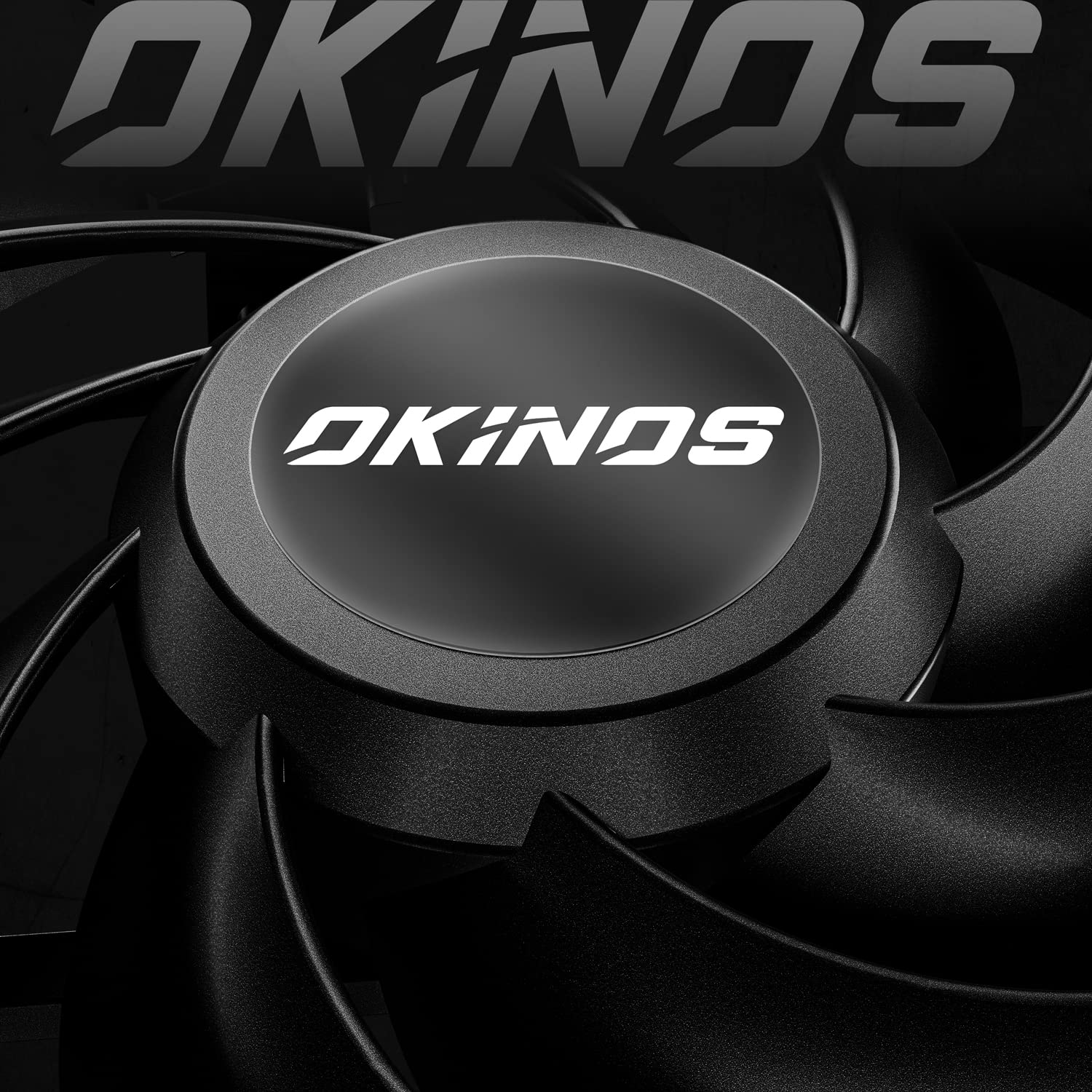 Okinos, 26.9 dBA, 4Pin PWM, Air Series, 120mm Case Fan 5 Packs, Silent Case Fan