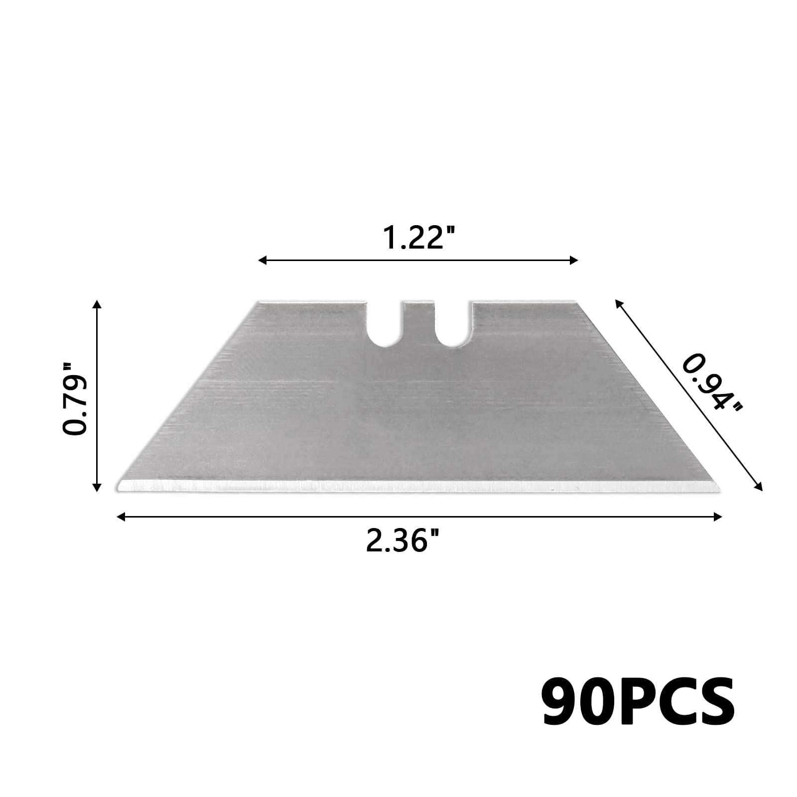 Litoexpe Utility Knife Blades, SK5 Steel, Standard Size Razor Blades for Most Standard Utility Knives, 90-Pack