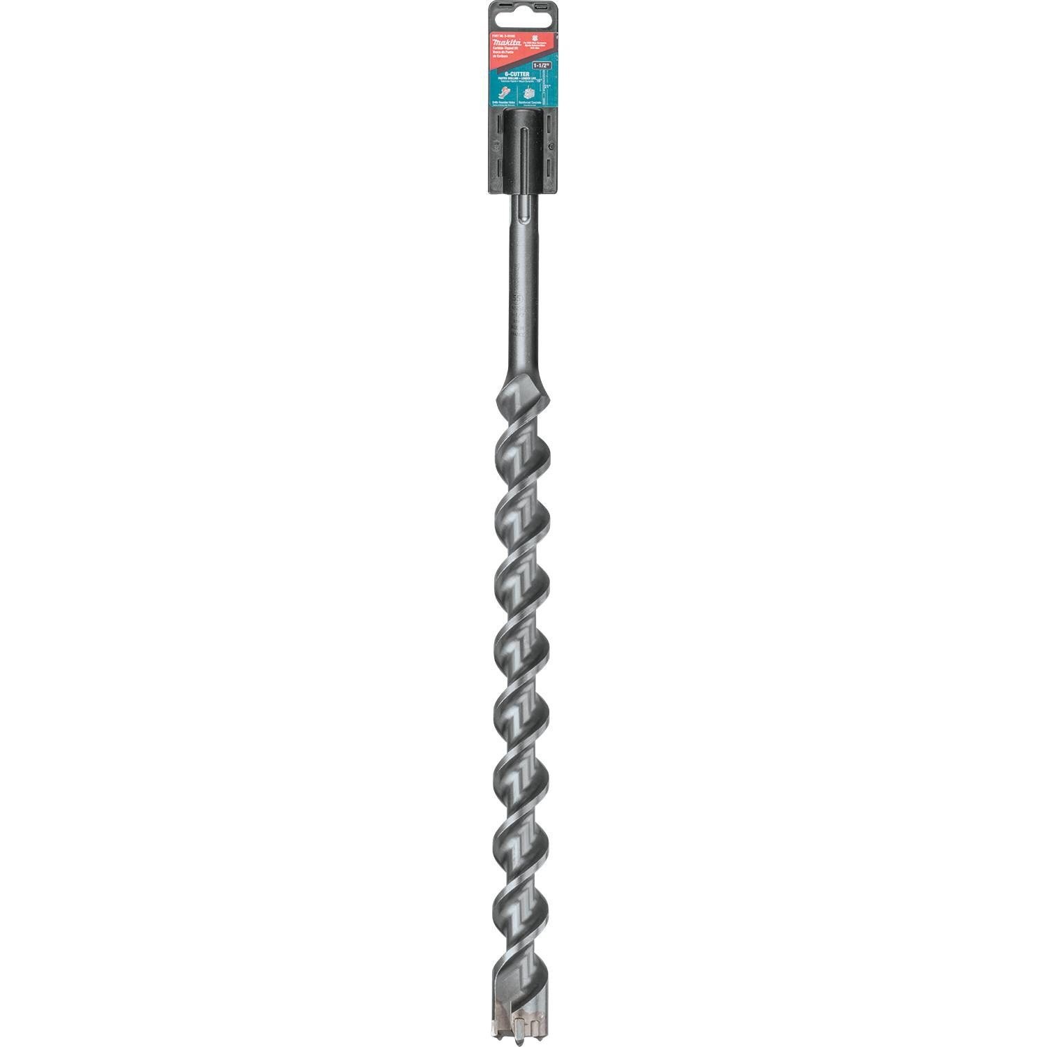Makita B-61569 1-1/2" x 21" Sds-Max Bit, 6-Cutter