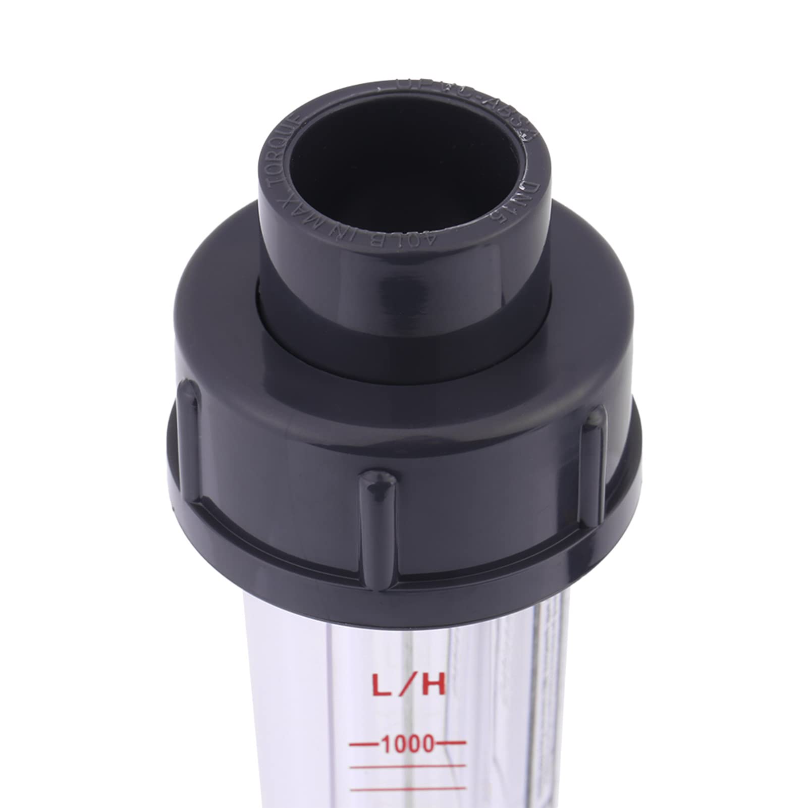 LZS 15D Flowmeter, Liquid Flowmeter Flow Plastic Tube Type 100 1000L H Water Flow Meter Flowmeter