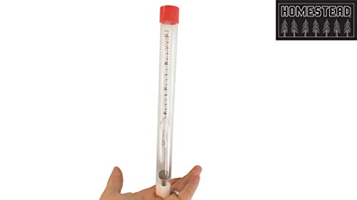 Maple Syrup Hydrometer - Measure Sugar and Moisture Content (Density) of Boiled Sap - Baume and Brix Scale - Calibrated to Create Pure Maple Syrup