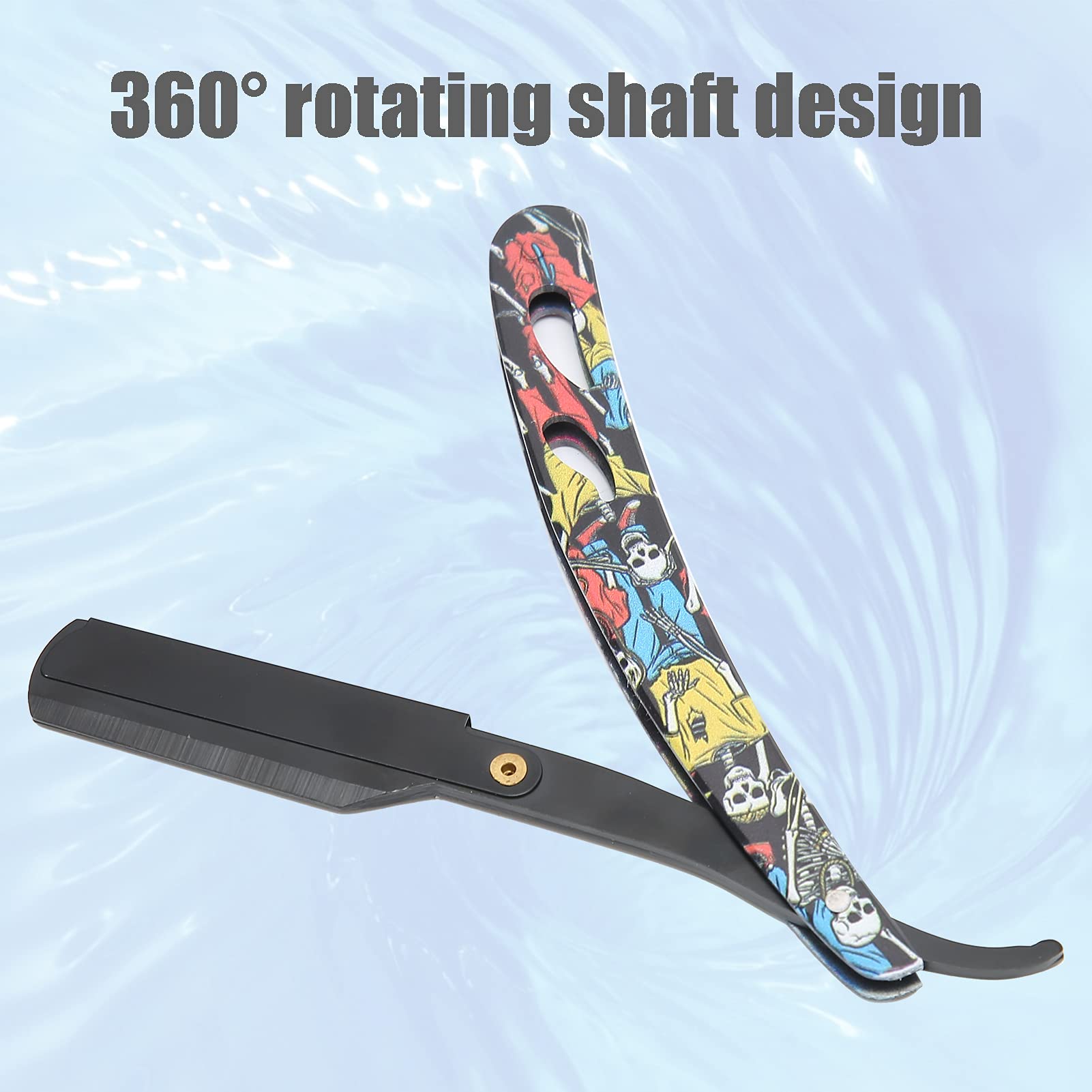 Men's Manual Beard Shaver, Folding Razor Manual Razor Folding Beard Shaver Eyebrow Trimmer (Without Blade)