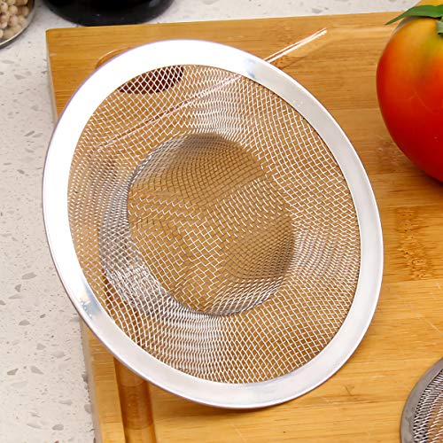 Kingrol 50 Pack Stainless Steel Sink Strainer, 2-3/4 Inch Slop Basket Filter Trap for Kitchen, Bathroom, Balcony, Floor Drain (2-3/4 Inch)