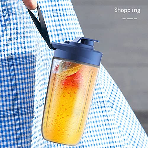 Portable Blender Travel Juicer Cup with Cup Lid & 6 Blades, 400ml Electric Smoothie Blender Maker, USB Rechargeable for Outdoors/home/office/sports/gift
