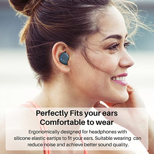 TOZO NC9 Hybrid Active Noise Cancelling Wireless Earbuds, in Ear Headphones IPX6 Waterproof Bluetooth 5.3 Stereo Earphones, Immersive Sound Premium Deep Bass Headset Royal Blue