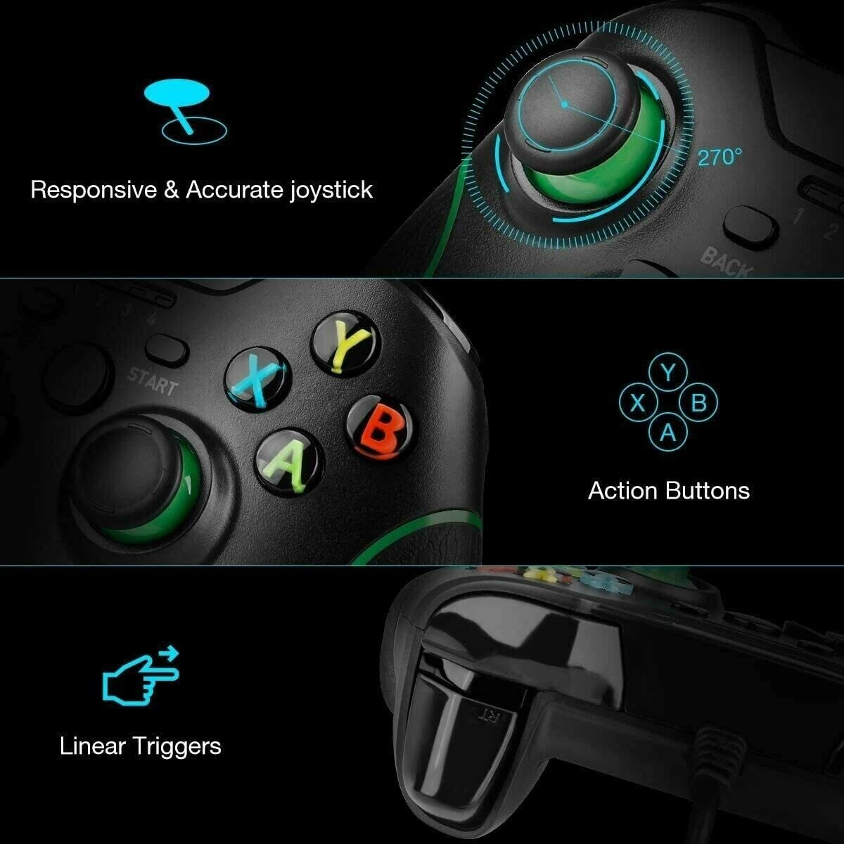 Lyyes Wireless Controller for Xbox One, Compatible with Xbox One/One S/One X/One Series/PC Windows 7/8/10