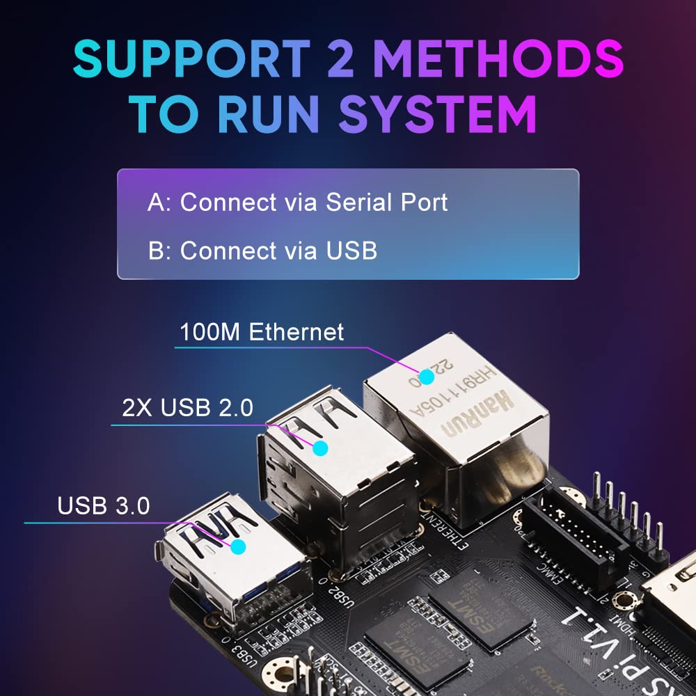 Makerbase MKS PI V1.1 Conrtrol Board DC12/24V 15W with PI-TS35 Touch Screen SOC Runs RK3328 Upgrade Klipper for Voron VS Raspberry Pi and Ender 3D Printer Mainborad for Creality