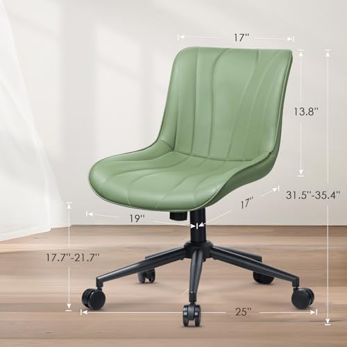 naspaluro Modern Office Chair with Wheels Olive Green