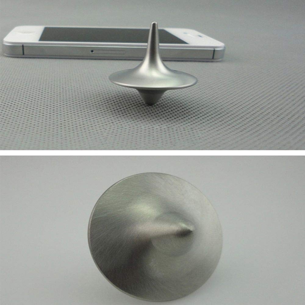 Metal Gyro, Metal Spinning Top, Fun Performance Gyro, Great Accurate Silver Spinning Top, Spin Smooth for A Long Time