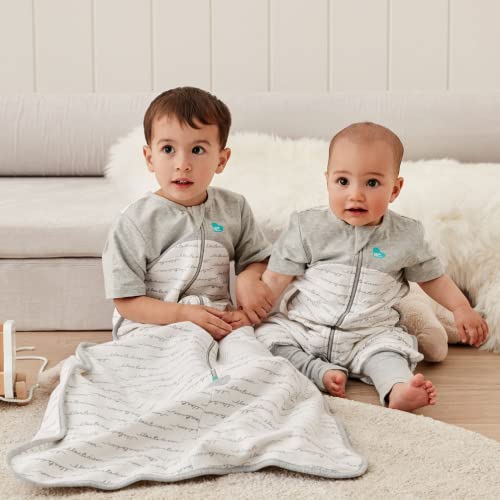 Love to Dream Organic Baby Sleep Bag (6-18 Mo), Super Soft Temp Regulating Sleeping Sack, 1.0TOG All Seasons Wearable Blanket, White