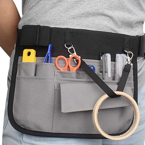 Nurse Waist Bag Large Capacity Multi Slot Waterproof 600D Oxford Cloth Belt Bag, Multi Grid Nursing Belt Bag with Pockets Practical Waist Bag for Pharmaceutical Supplies