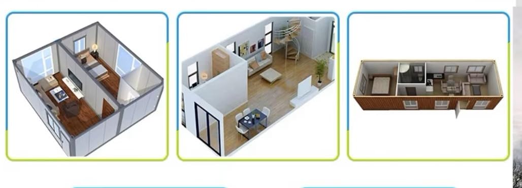 Quick.Simple.Easy SEQ Fully Equipped Double Story 2 bedrooms prefab Expandable Container House 20ft Luxury Home Stairs Included Free Bed Set