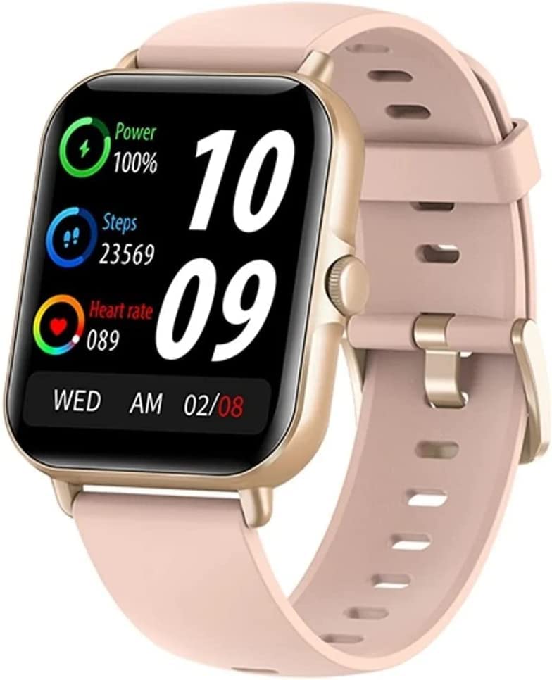Ryscom Smart Watch for Woman Digital Social Networks Notifications Sports Luxury Casual Sports Call Bluetooth Calls Bluetooth goldesn Pink Notifications
