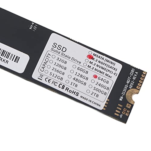 M.2 SSD, Thin NGFF SSD Universal Anti Drop for PC for Laptop for Tablet(#1)