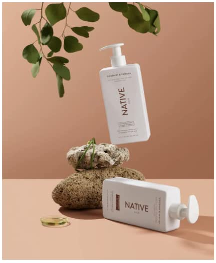 Native Shampoo and Conditioner Set | Sulfate Free, Paraben Free, Dye Free, with Naturally Derived Clean Ingredients| 16.5 oz (Coconut,Vanilla)