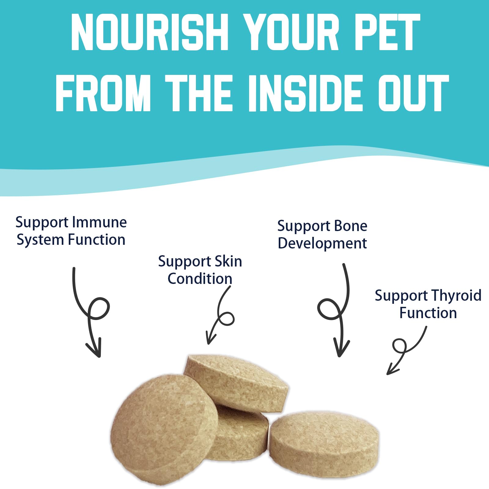 Pet Trace Mineral Supplement Tablets β Supports Nutritional Balance, Prevents Pica & Coprophagia, 150 Tablets