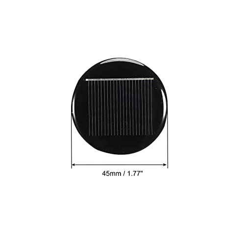 MECCANIXITY Mini Solar Panel Cell 0.5V 270mA 0.135W 45mm for DIY Electric Power Project Pack of 5