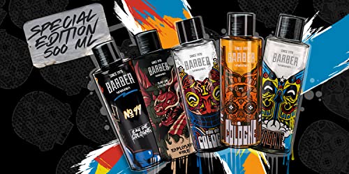 Marmara Barber - COLOMBIA Limited Edition Eau de Cologne 500ml (16.9 fl. oz.), Men's cologne glass bottle, Aftershave Cologne, gift for men - cologne barber