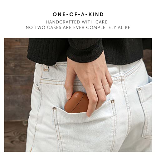Native Union Leather Case for AirPods (3rd Gen) β Handcrafted Fully-Wrapped Genuine Italian Leather case β Compatible with Qi Wireless Chargers β for AirPods (Tan)