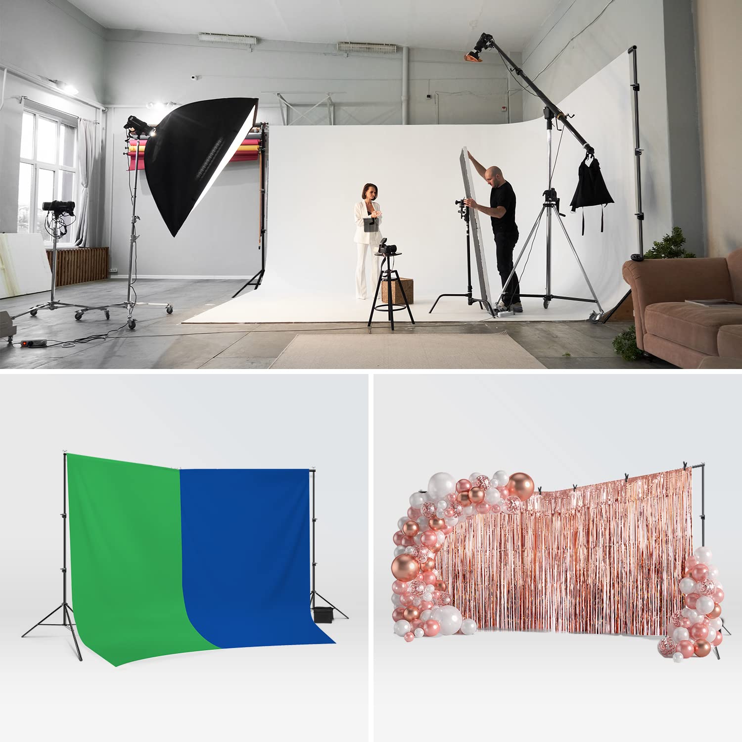 Julius Studio 360° Angle Rotation Crossbar Extend Connector Backdrop Stand Pivot Hinge Position Locator, JSAG806