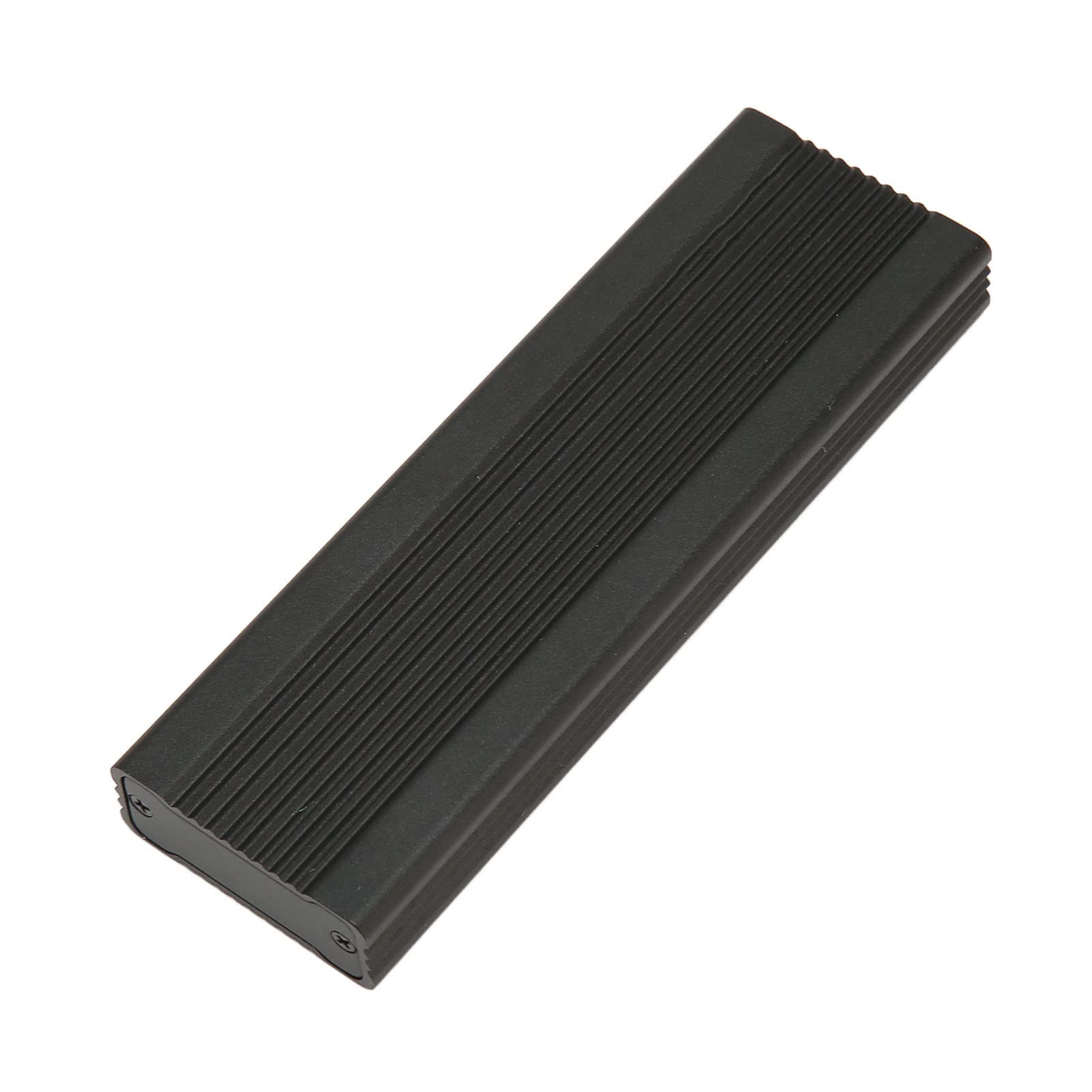 M.2 NVME SSD Enclosure, Slim Design Dual Protocol High Speed 10Gbps SATA SSD Enclosure Plug and Play for 2260mm (Black with C Cable)