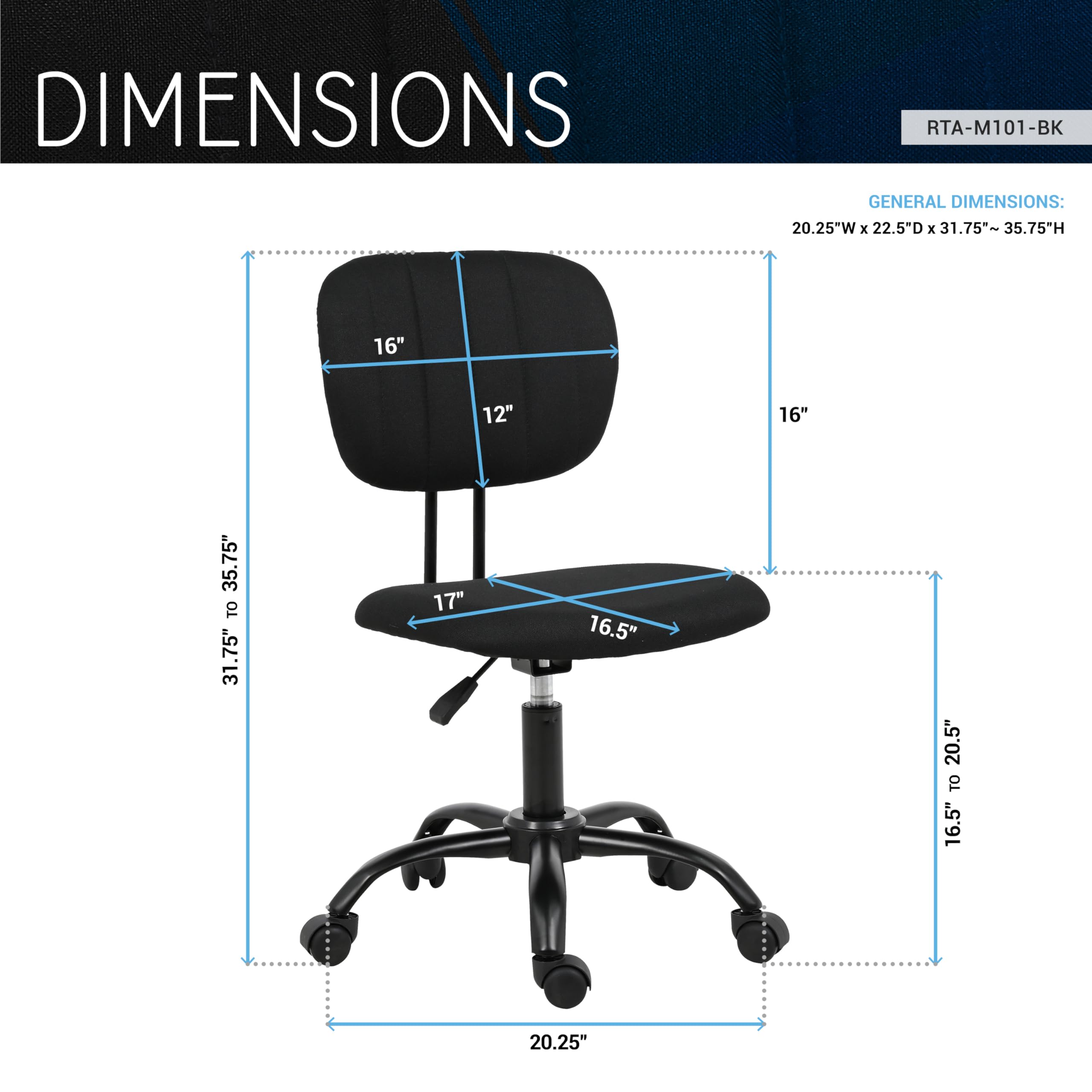 Student Mesh Task Office Chair. Color: Orange