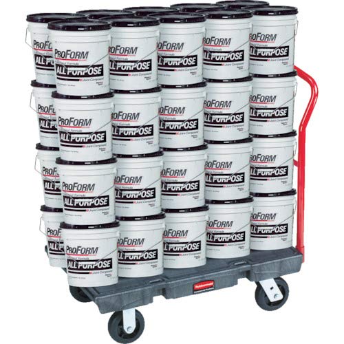 Rubbermaid Commercial Products Heavy Duty Platform Truck, 6" TPR Casters, 1000 lb. Capacity, Black, for Warehouse/Garage/Cleaning/Manufacturing