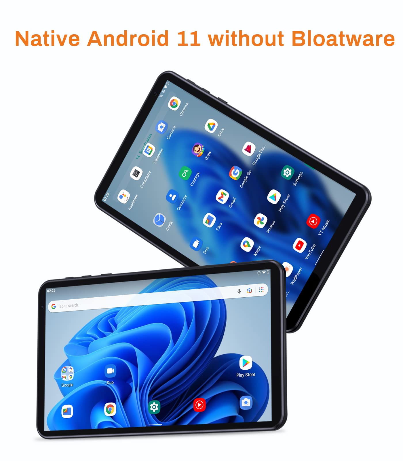 MAGCH Android 11 Go Tablet 7 inch, 32GB ROM Storage, Quad-Core Processor Tablet, with IPS HD Display, Wi-Fi, Bluetooth 4.2, Dual Camera - Black